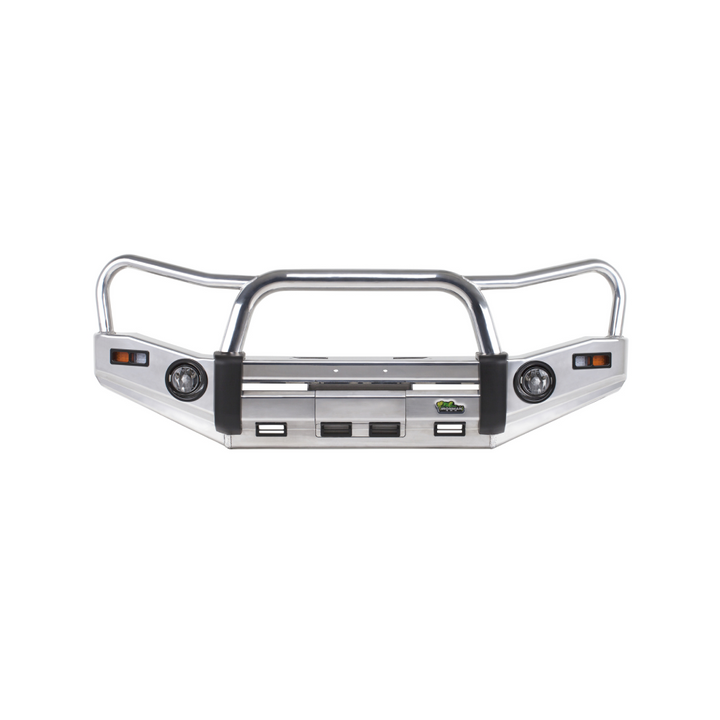 Polished Alloy Bull Bar to suit Mitsubishi Triton MQ and Fiat Fullback ...